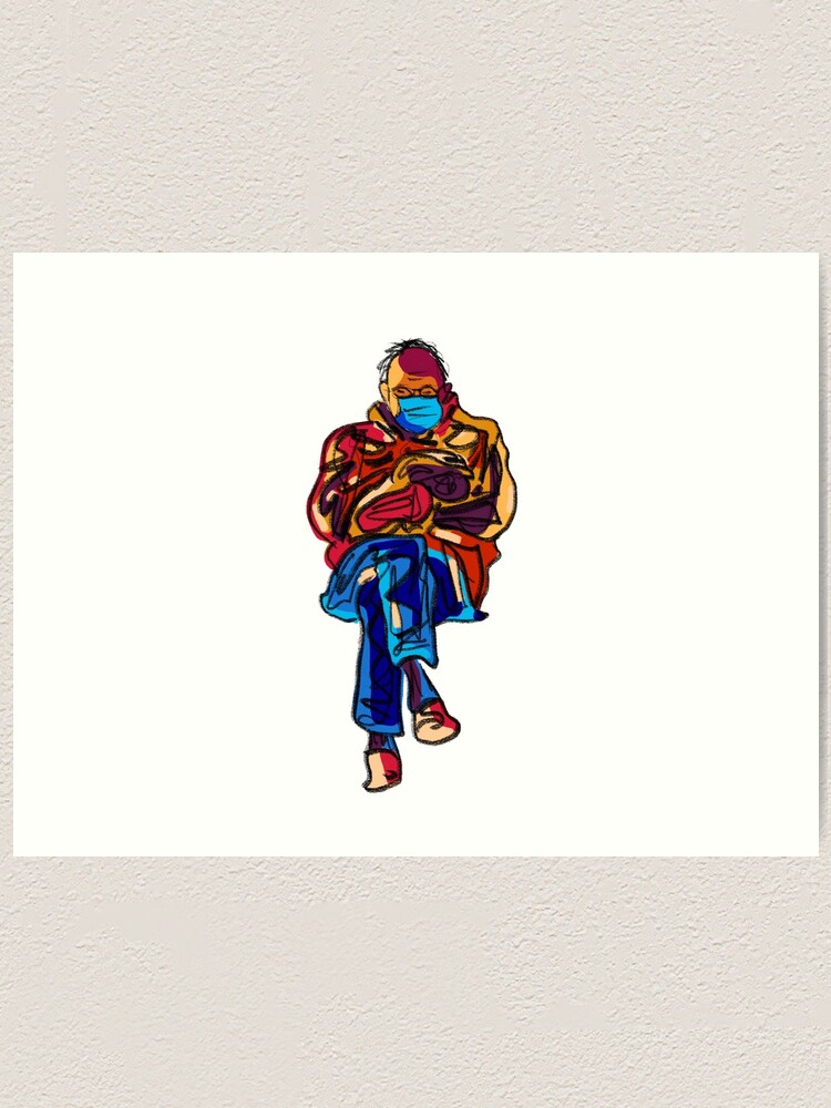 "Bernie Sanders 2021 stickers / Cold Bernie mittens stickers ...