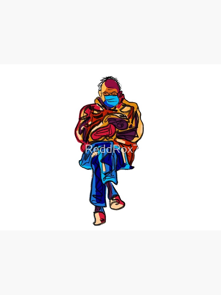 "Bernie Sanders 2021 stickers / Cold Bernie mittens stickers ...