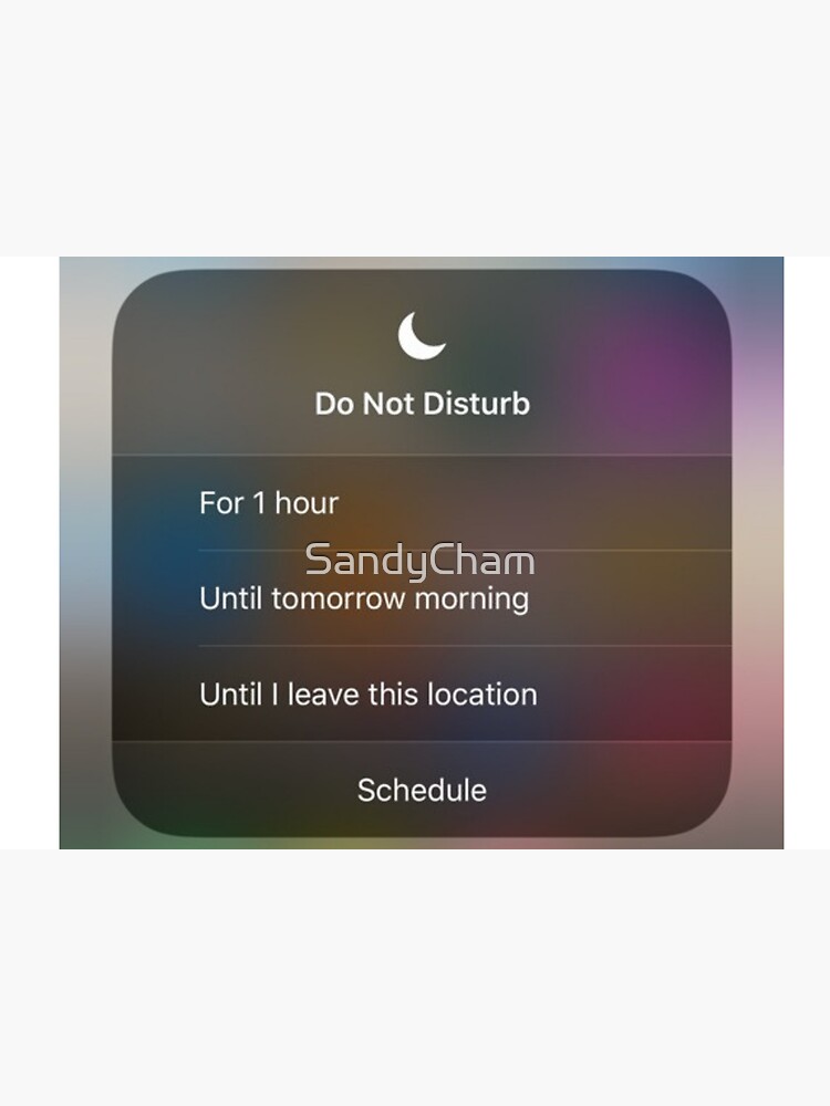 "Do not disturb Sticker" Sticker by SandyCham | Redbubble