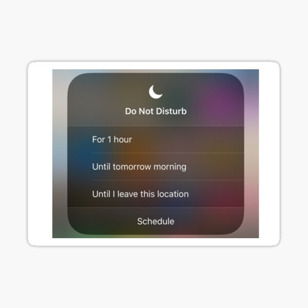 "Do not disturb Sticker" Sticker by SandyCham | Redbubble