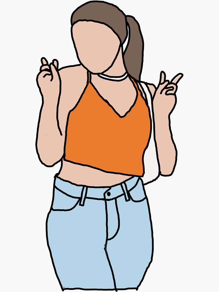 "Addison drawing" Sticker for Sale by caramelizedshop | Redbubble