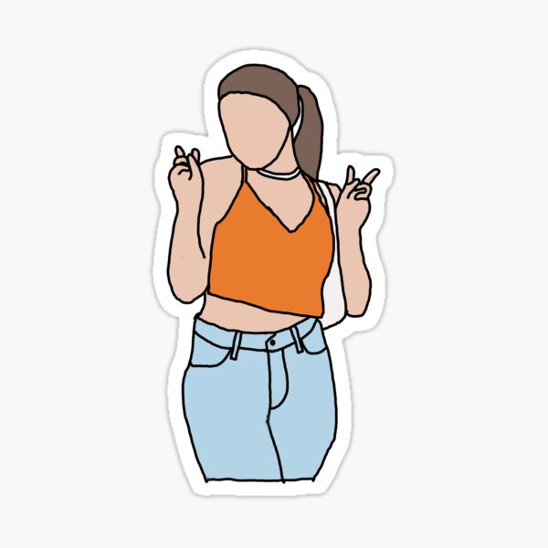 "Addison drawing" Sticker for Sale by caramelizedshop | Redbubble