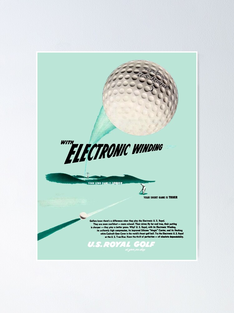 "GOLF BALL ADVERTISEMENT" Poster for Sale by ThrowbackAds | Redbubble