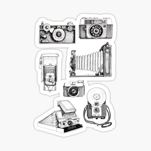 Cameras Stickers | Redbubble