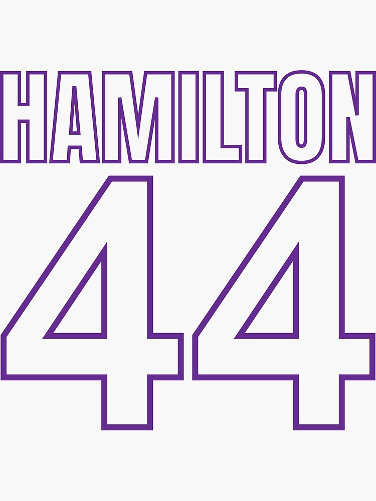 "44 Hamilton" Sticker for Sale by reval-store | Redbubble