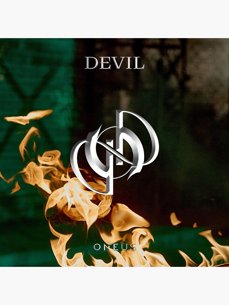 "ONEUS - DEVIL" Sticker for Sale by peachy-bubbles | Redbubble