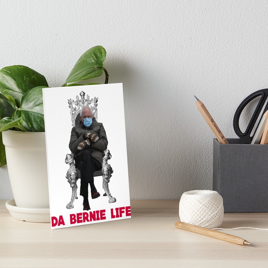 "Funny Bernie Meme" Art Board Print by FanAuto | Redbubble