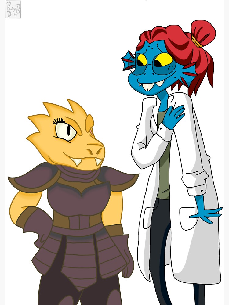 "Underswap Alphys and Undyne" Sticker for Sale by babybdraws | Redbubble