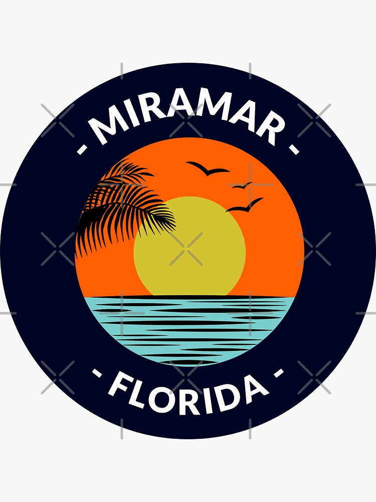 "Miramar Florida Beach Sunset" Sticker by Taumaturgo | Redbubble