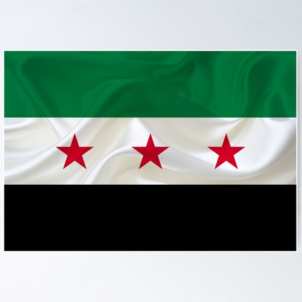 "Syria Independence Flag" Poster for Sale by Mo5tar | Redbubble
