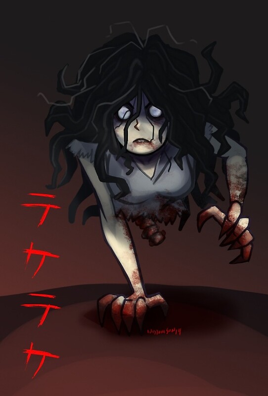 "teke teke" by bwiddowson | Redbubble