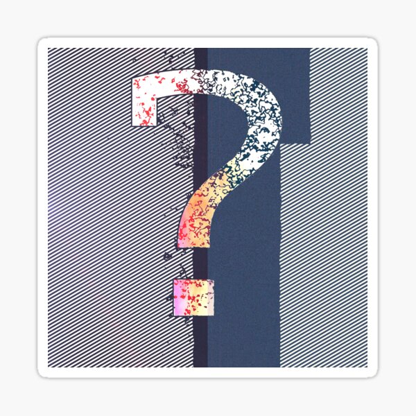 "Question mark" Sticker for Sale by leobrix | Redbubble