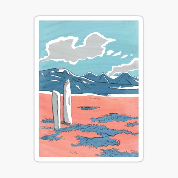 "Ancient sanctuary of Siberia" Sticker for Sale by epopovaskaya | Redbubble