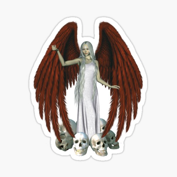 "fallen angel" Sticker for Sale by ohnoitsgin | Redbubble