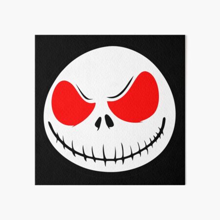 "Jack Skellington Face Red Eye" Art Board Print for Sale by Joni77 ...