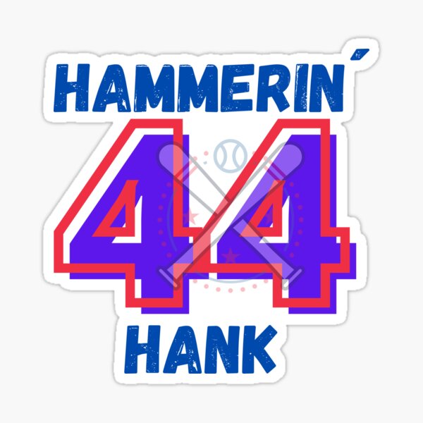 "R.I.P. Hank Aaron" Sticker by DesireeLand | Redbubble