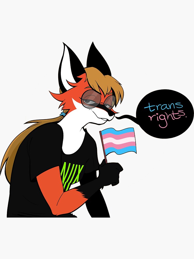 "Xenia Linux Fox" Sticker for Sale by kyledb | Redbubble