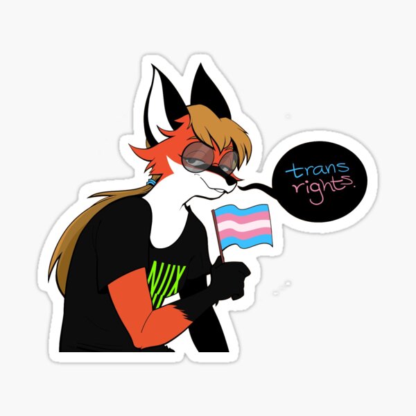 "Xenia Linux Fox" Sticker for Sale by kyledb | Redbubble