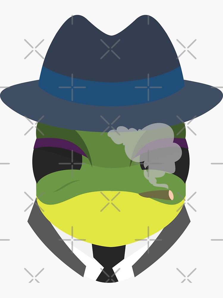 "Gex (Gangster)" Sticker by Plateandoatcake | Redbubble