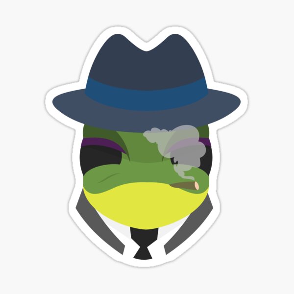 "Gex (Gangster)" Sticker by Plateandoatcake | Redbubble