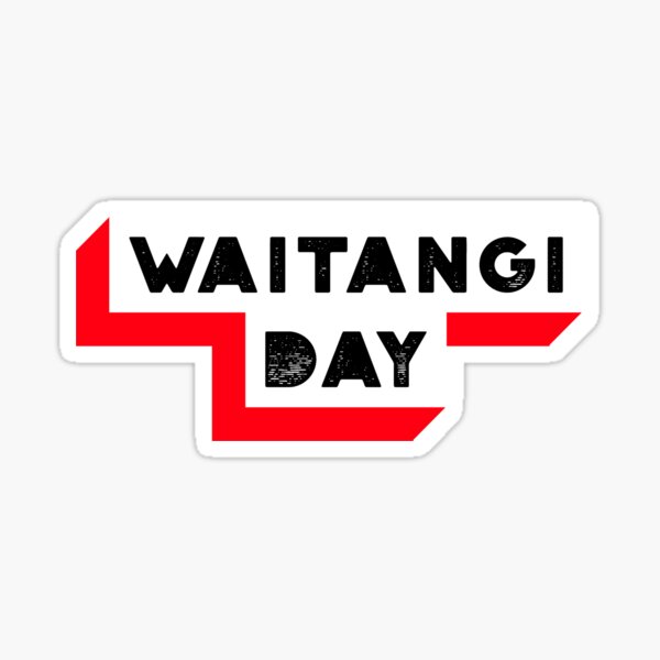 "Waitangi Day" Sticker by retro87tee | Redbubble