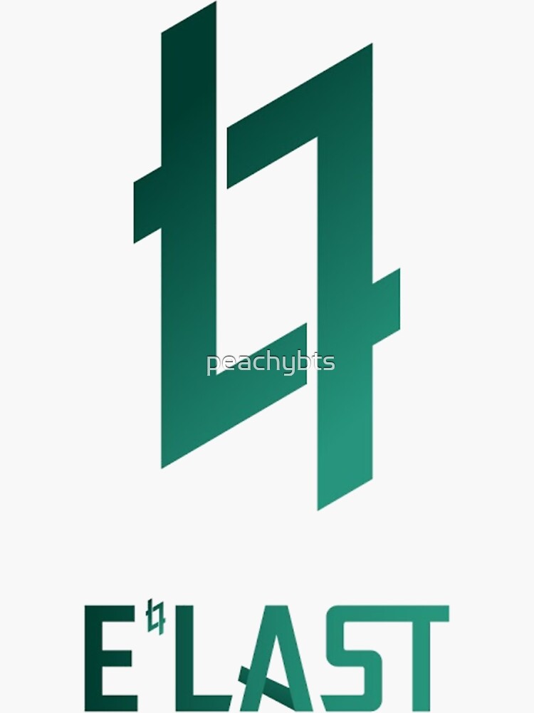 "E'LAST - LOGO" Sticker by peachybts | Redbubble