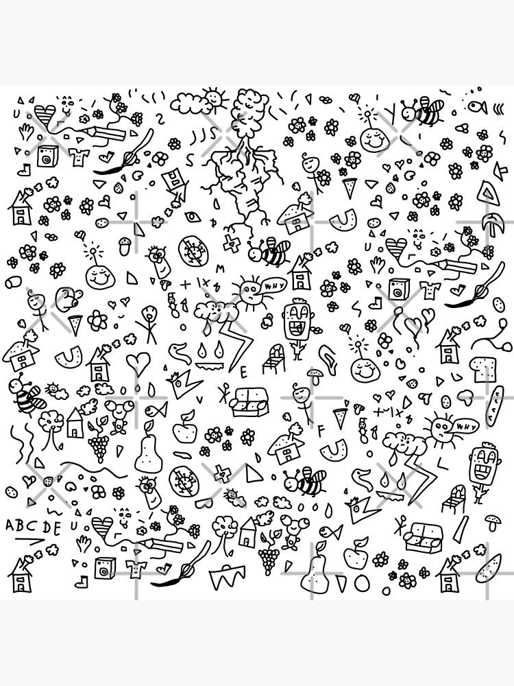 Póster «Dibujo infantil - cool skribble design» de samueldostal | Redbubble