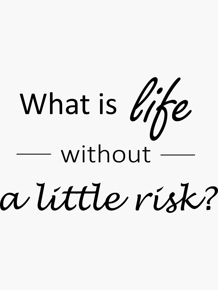 "Life Risk Collection" Sticker for Sale by SuccessxDesign | Redbubble