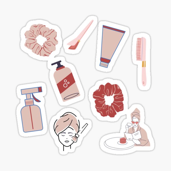 "Pack of pastel curly stickers" Sticker for Sale by 2hookos | Redbubble