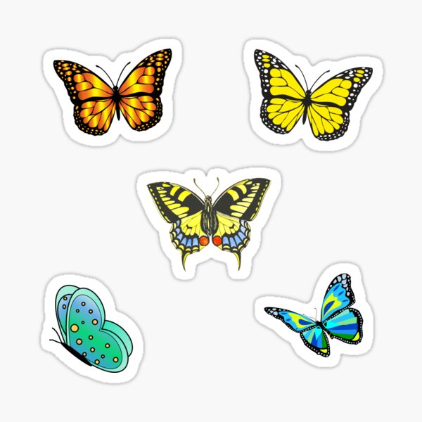 "Purple Butterfly Emoji" Sticker by sourav1993 | Redbubble