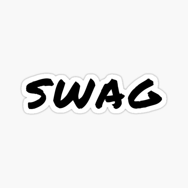 "Swag - SWAG" Sticker for Sale by Swissdesign-ch | Redbubble