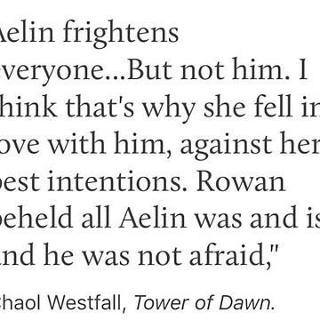 "throne of glass quote sarah j maas tower of dawn rowaelin" Sticker for ...