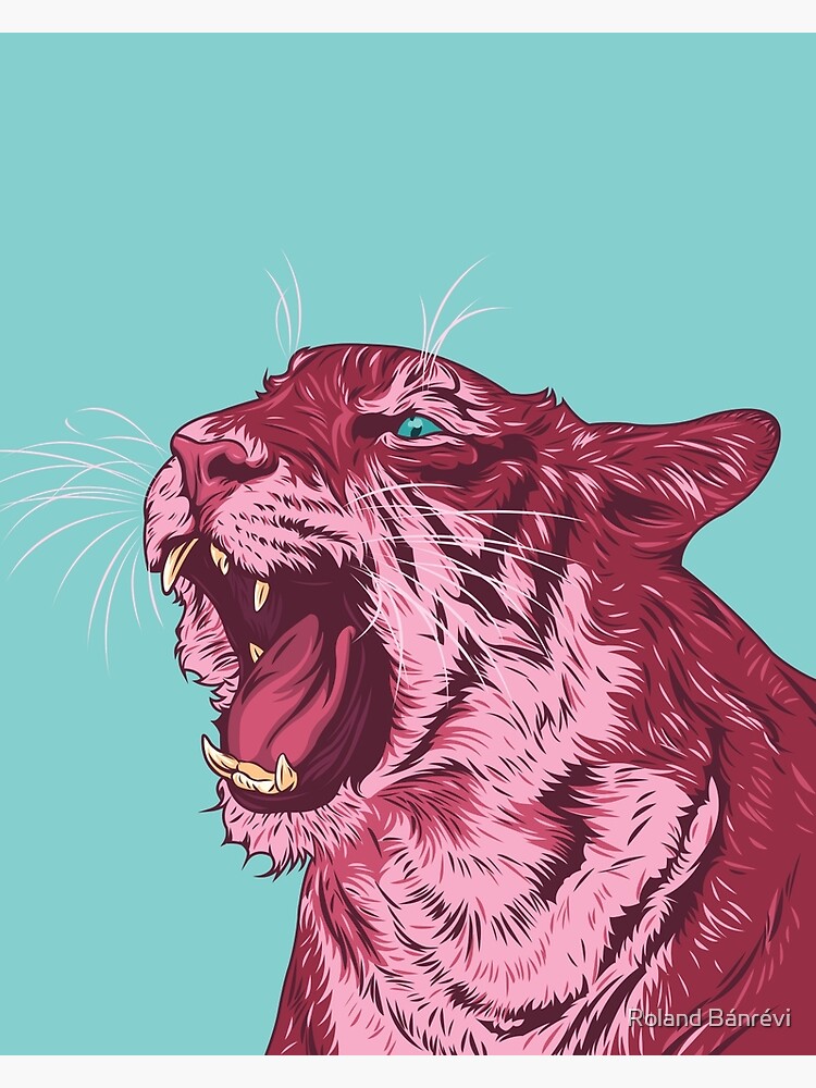 "Magenta tiger" Art Print for Sale by banrevi | Redbubble