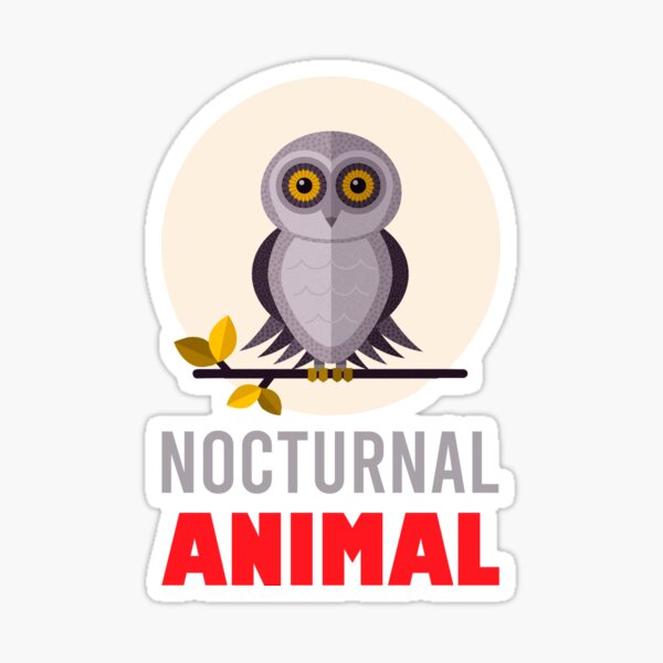 "Nocturnal animal" Sticker by Artkymia | Redbubble