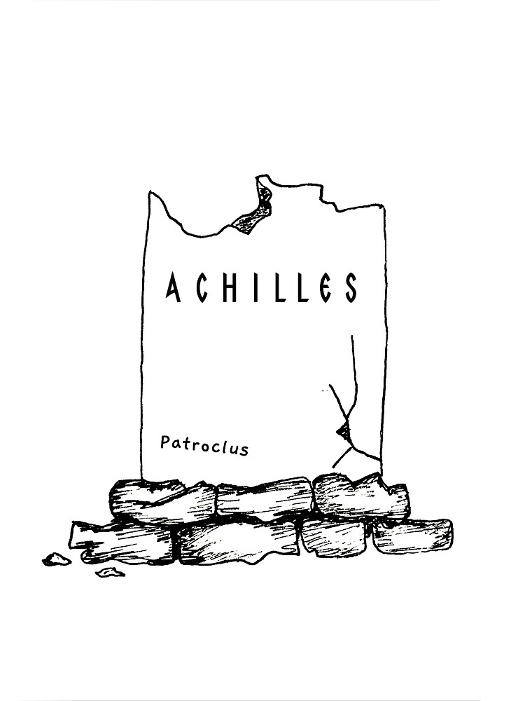 "Song of Achilles gravestone" Art Print for Sale by SukiesSpace | Redbubble