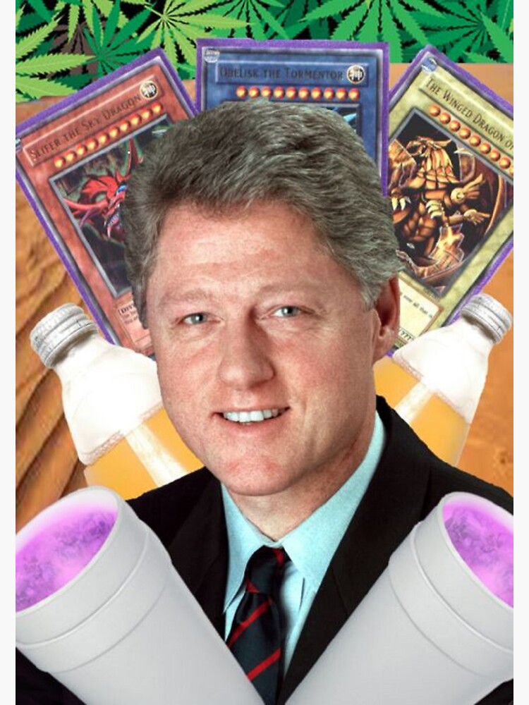 "trill/Bill clinton drinking purple lean/drank" Sticker for Sale by ...