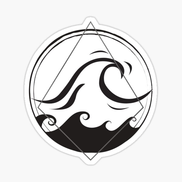 "Waterbender" Sticker by TheLuckyThumb | Redbubble