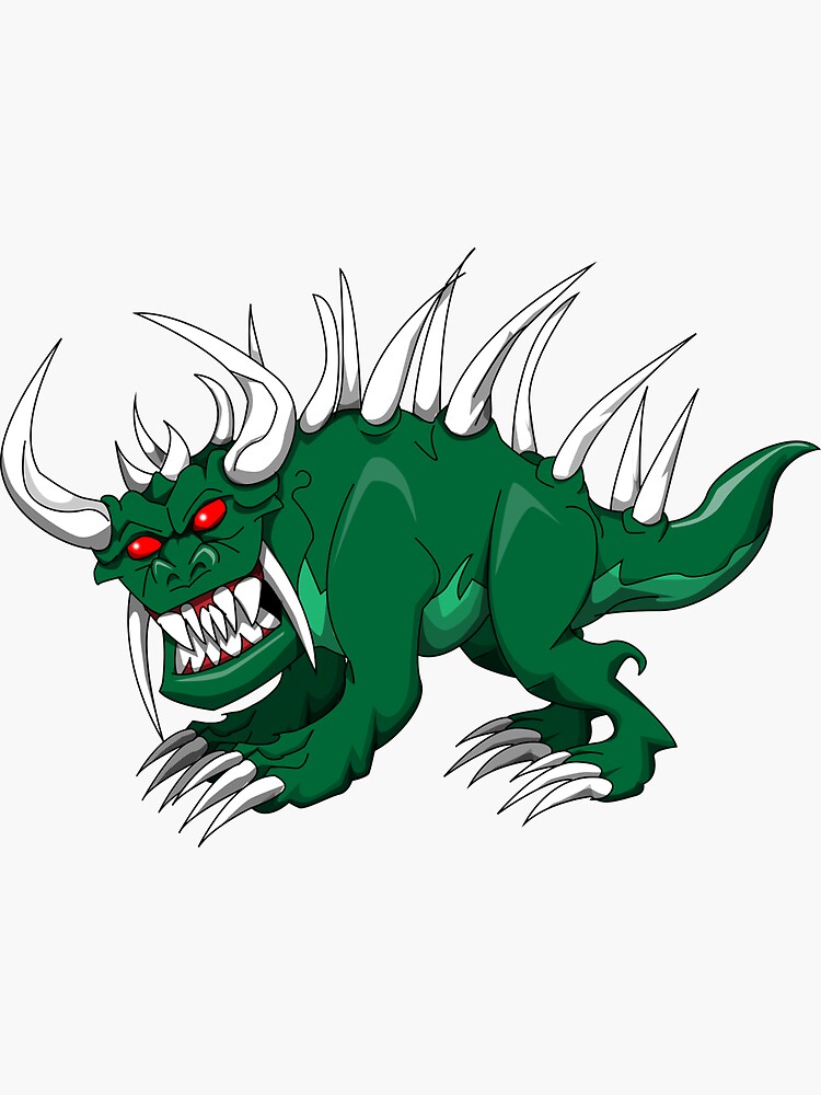 "Hodag" Sticker by wickedcartoons | Redbubble