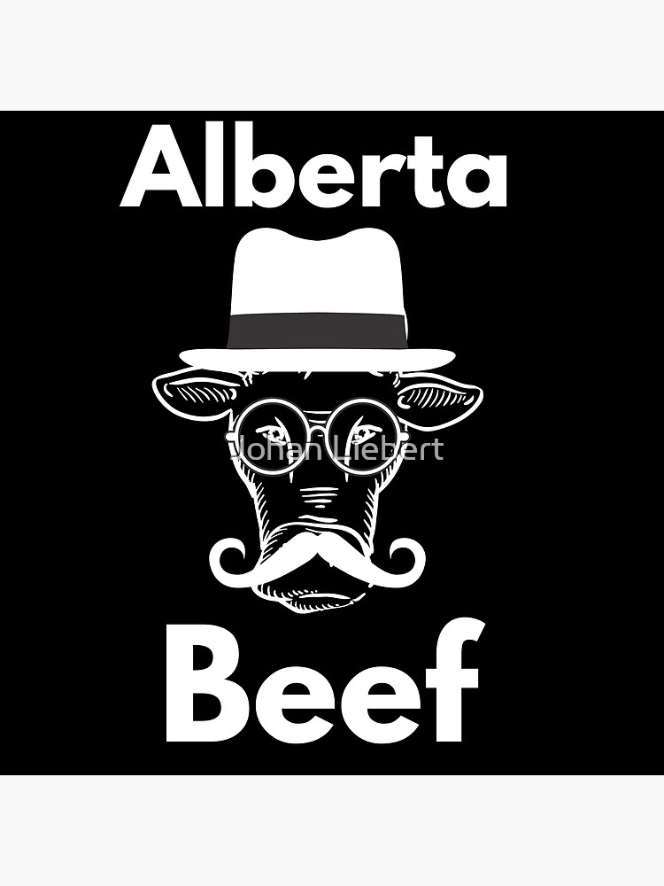 "Alberta Beef Trucker Hat" Poster by VirtuaWaves | Redbubble