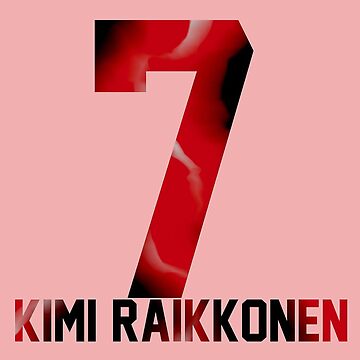 "7 kimi Raikkonen Marbled" Sticker for Sale by Angel-f1 | Redbubble