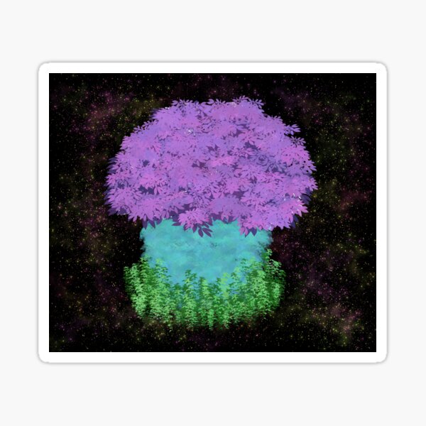 "Night Garden" Sticker by lanettesart | Redbubble