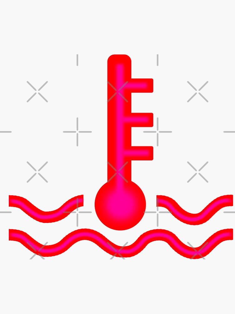 "Overheat warning light" Sticker by RJWautographics | Redbubble