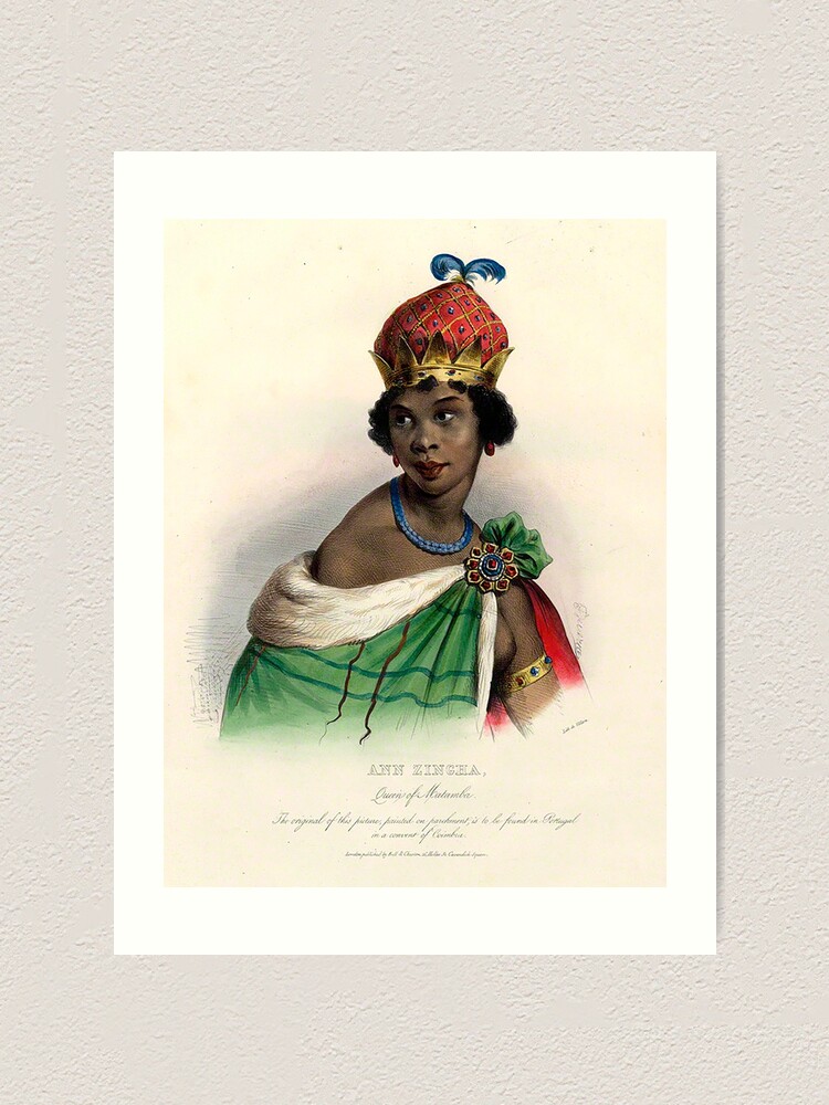 "Queen Nzinga - Colorized" Art Print for Sale by GPam | Redbubble