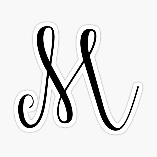 "M2" Sticker by MonogramMonkey | Redbubble