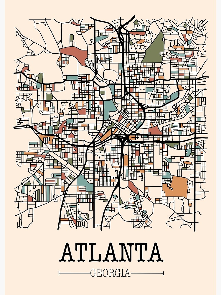 Printable Map Of Atlanta