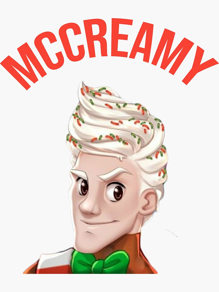 " mccreamy t-shirt youtuber t-shirt" Sticker for Sale by shocom-Design ...