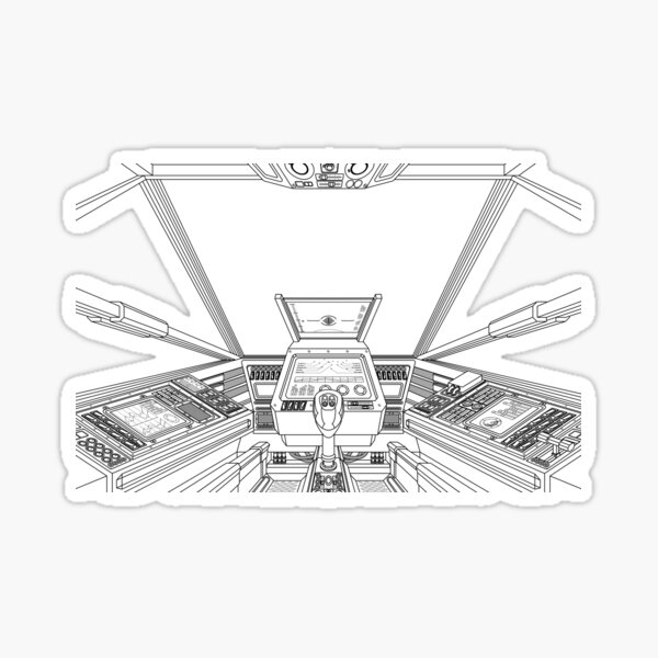 "Aircraft Cockpit" Sticker for Sale by AeroAstro | Redbubble