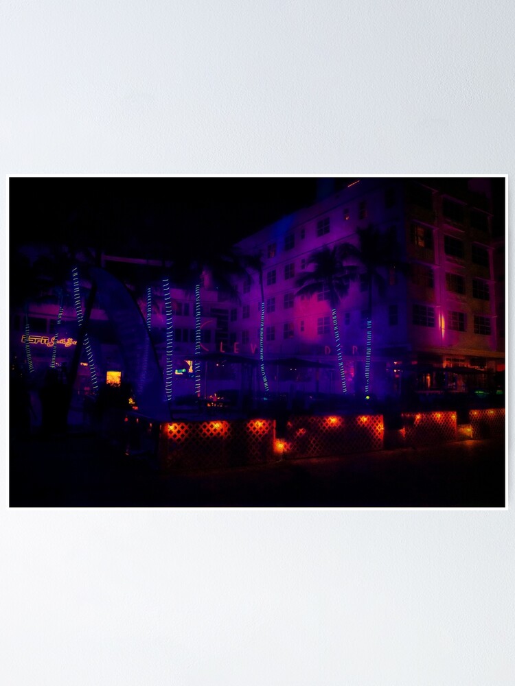"The Clevelander Hotel - Art Deco District - Miami Beach" Poster for ...