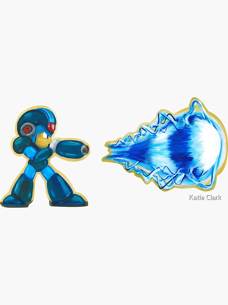 "Megaman X" Sticker by KatieClarkArt | Redbubble