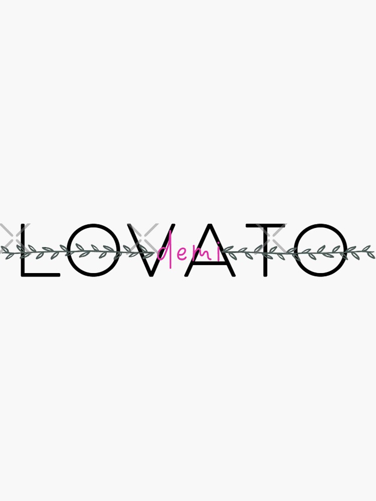 "Demi Lovato Name Design" Sticker for Sale by Lovatic-Designs | Redbubble
